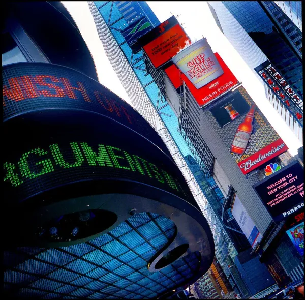 Advertising signs Times Square, New York, USA Our beautiful Wall Art ...