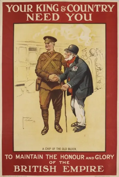British Military Recruitment Poster, WW1 Our beautiful Wall Art and ...