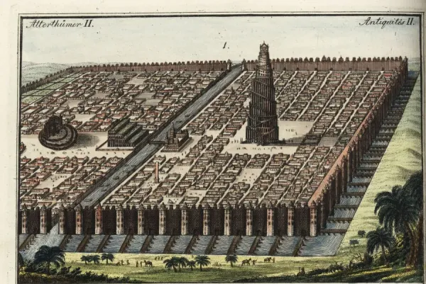 Babylonian Tower Garden The Hanging Gardens Of Babylon | The Garden