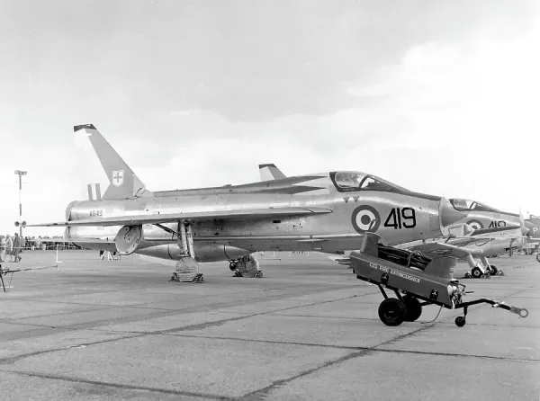 Greetings Card of English Electric Lightning T5 XS419