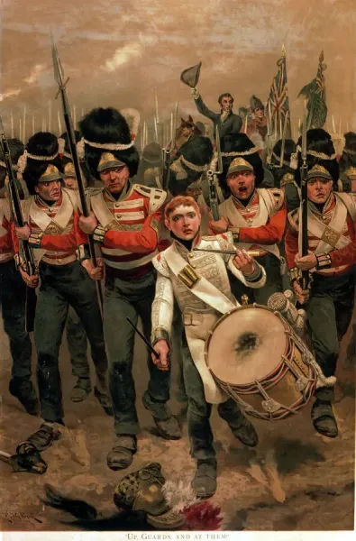 Foot guards at Battle of Waterloo For sale as Framed Prints, Photos ...