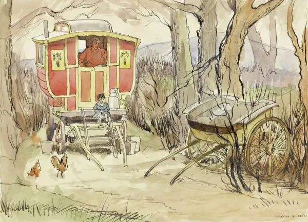 Gypsy Wagon Drawing