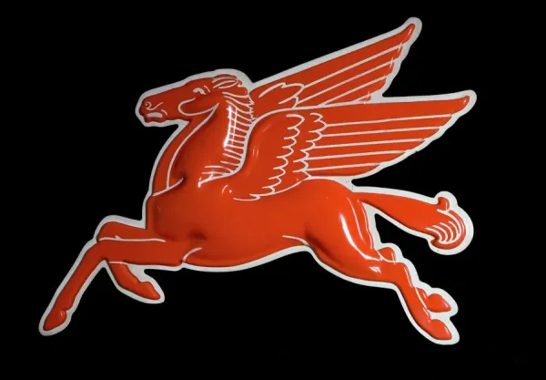 Red Pegasus Logo Bonhams Cars : Enamelled Mobil Gas Pegasus Plaque