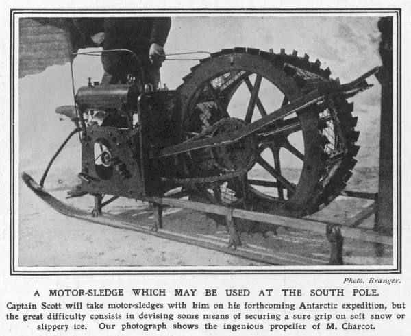 A motor sledge which may be used at the South Pole