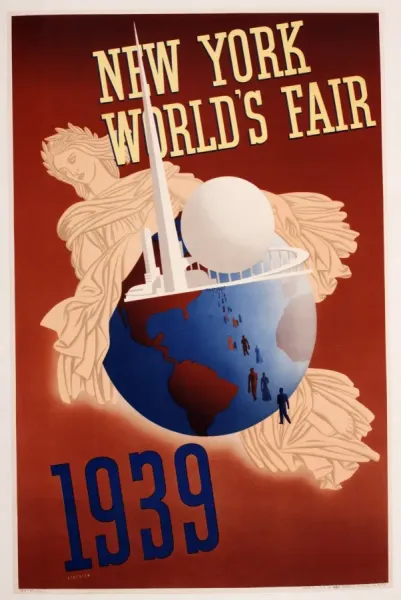 Poster advertising New York Worlds Fair available as Framed Prints ...