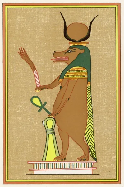 Egyptian God Taweret Taweret Egyptian Goddess Of Childbirth Museum