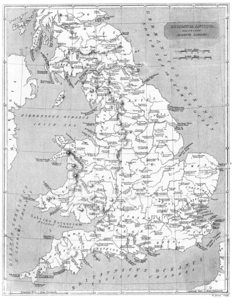 Roman Britain Map Our beautiful Wall Art and Photo Gifts include Framed ...