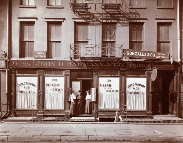 Premium Framed Print of Shop front, New York - Media Storehouse