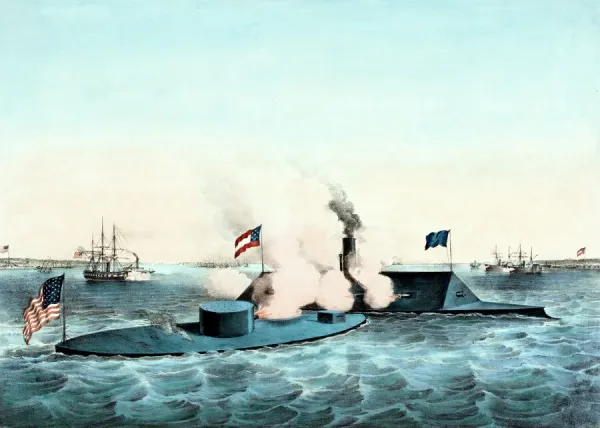 Uss Monitor And Css Virginia Ironclad Naval Battle The CSS Virginia