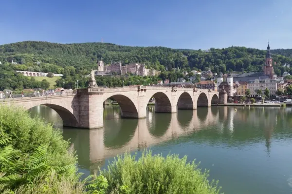 Cushion of Old town with Karl-Theodor-Bridge (Old Bridge)
