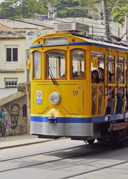 Tote Bag of Brazil, City of Rio de Janeiro, The Santa Teresa Tram