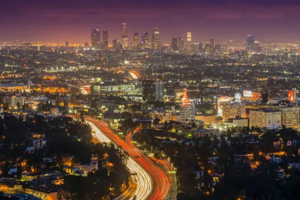 California Skyline At Night