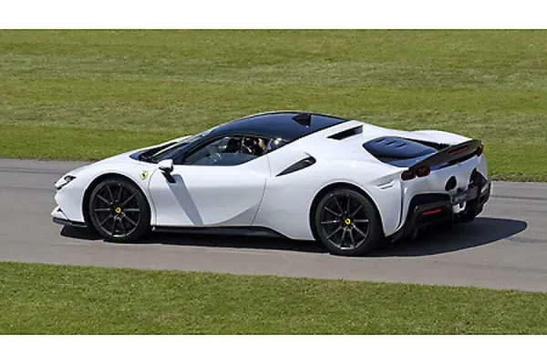 Glass Place Mat of Ferrari SF90 Stradale (at G wood FOS 2021) 2021 White