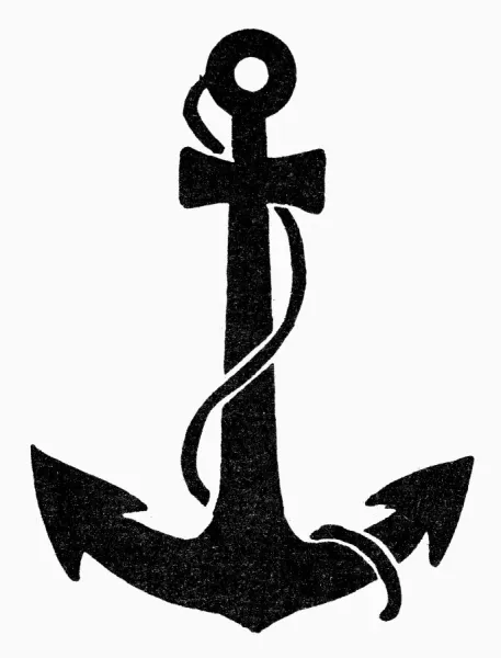 Christian Anchor Symbol Anchor Of Christ Necklace Stock Vector.