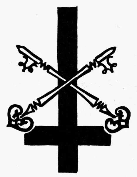 Upside Down Cross Drawing