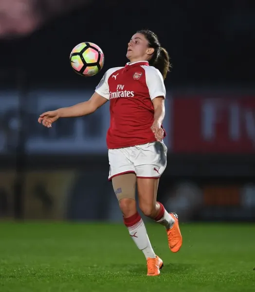 Canvas Print of Arsenals Danielle van de Donk in Action