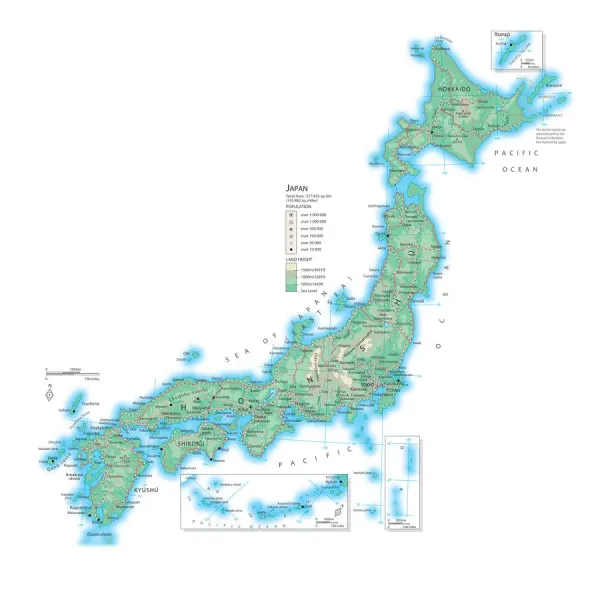 Physical Regions Of Japan
