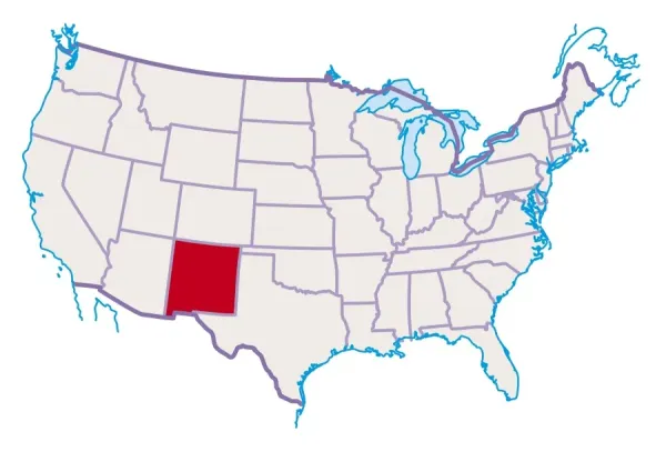 United States Map New Mexico