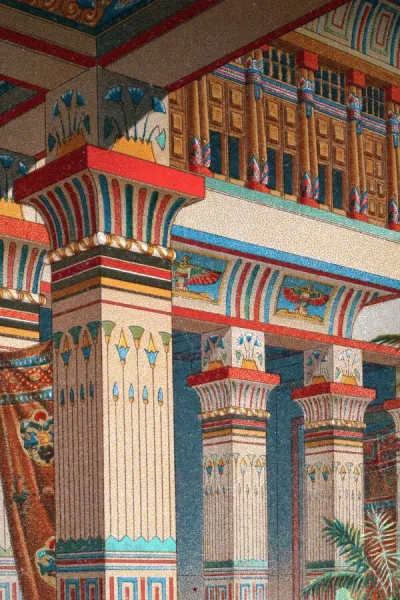 Ancient Egyptian Columns At Ancient Egyptian Temples Facts For Kids