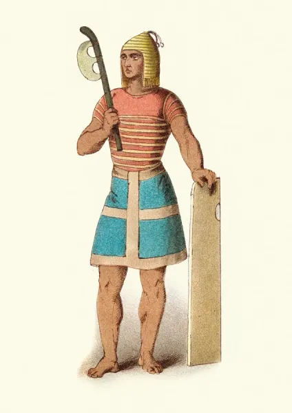 Ancient Egyptian Soldiers Art Model Of Ancient Egyptian Soldiers