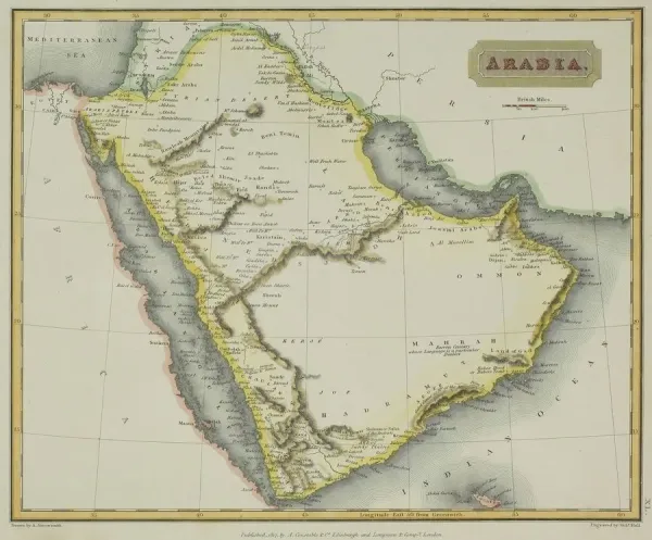 Antique map of Arabia Our beautiful Wall Art and Photo Gifts include ...