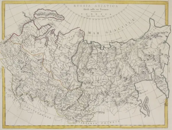 Antique map of Russia and Asiatica Our beautiful Wall Art and Photo ...