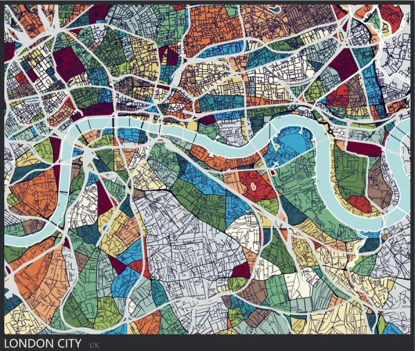 London city art map Our beautiful Wall Art and Photo Gifts include ...