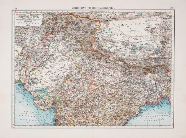 Map of India 1896 Our beautiful Wall Art and Photo Gifts include Framed ...