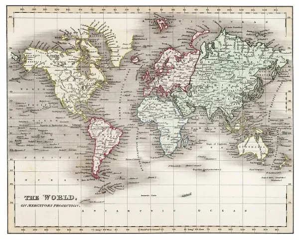 Map of the world 1885 Our beautiful Wall Art and Photo Gifts include ...