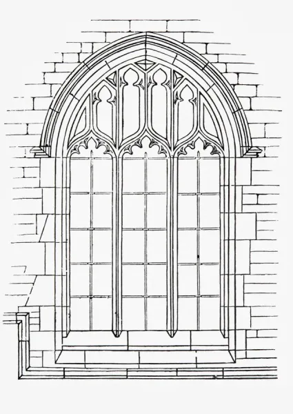 Gothic Architecture Window Decoration