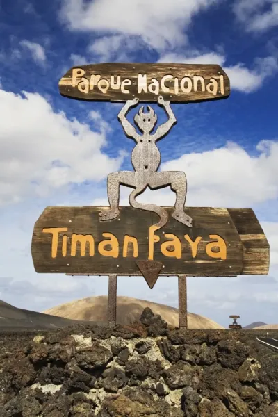 Sign for Timanfaya National Park, Lanzarote Our beautiful Wall Art and ...