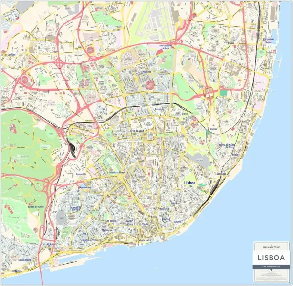 Lisbon City Center Map