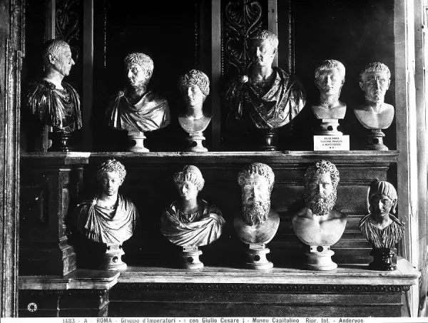 Tote Bag of Busts of emperors in the Hall of the Emperors at