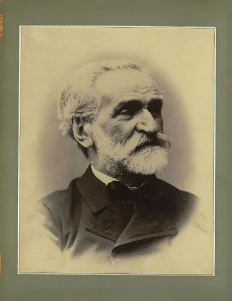 Glass Coaster of The Italian composer Giuseppe Verdi (1813-1901)