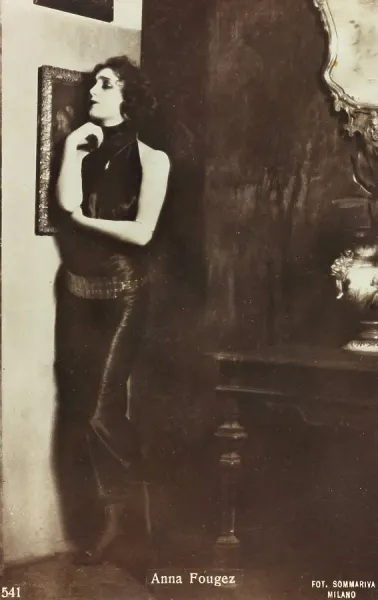Cushion of Portrait of the Italian actress and singer Anna