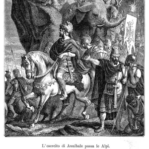 Hannibal and his army crosses the Alps an epic overland