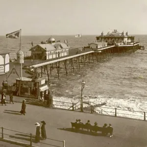 The pier at Hastings at sunrise, Hastings, East Sussex