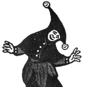 Greetings Card of Jester in cap and bells Our beautiful Wall Art and ...