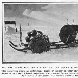 A motor sledge which may be used at the South Pole