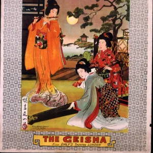 The Lovers Umegawa and Chubei : Japanese Oban print, c1797