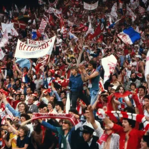 Nottingham Forest fans at the 1980 European Cup Final in