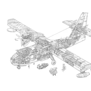 Wooden Jigsaw Puzzle of North American F-86E Sabre Cutaway (c) Flight