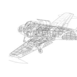 Wooden Jigsaw Puzzle of BAC Jet Provost T5 Cutaway Drawing