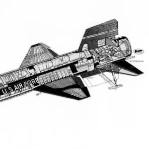 Wooden Jigsaw Puzzle of BAC One eleven Cutaway Drawing