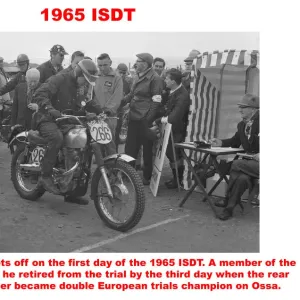 Malcolm Smith (Husqvarna) 1971 ISDT, Isle of Man available as Framed ...