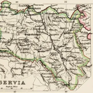 Map of Serbia Vector illustration Our beautiful Wall Art and Photo ...