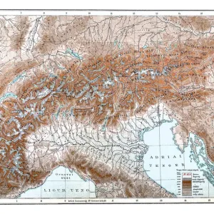 Alps geological map 1895 Our beautiful Wall Art and Photo Gifts include ...
