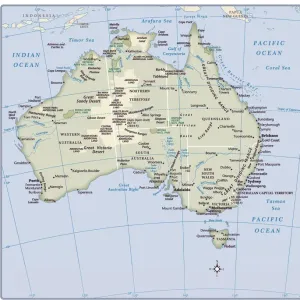 Map of Australia 1895 Our beautiful Wall Art and Photo Gifts include ...