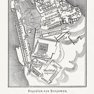 Acropolis of Pergamon, published in 1881 Our beautiful Wall Art and ...