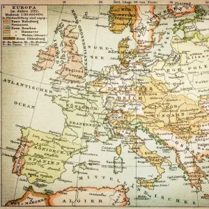 Map of Europe 1899 Our beautiful Wall Art and Photo Gifts include ...